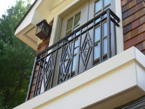 Exterior Faux Balcony Railing 8 | Newman Iron Works