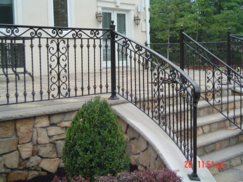 Exterior Custom Railing 45 | Newman Iron Works