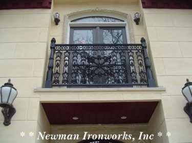 Exterior Faux Balcony Railing 9 | Newman Iron Works