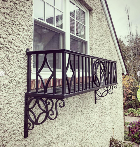 Exterior Faux Balcony Railing 20 | Newman Iron Works