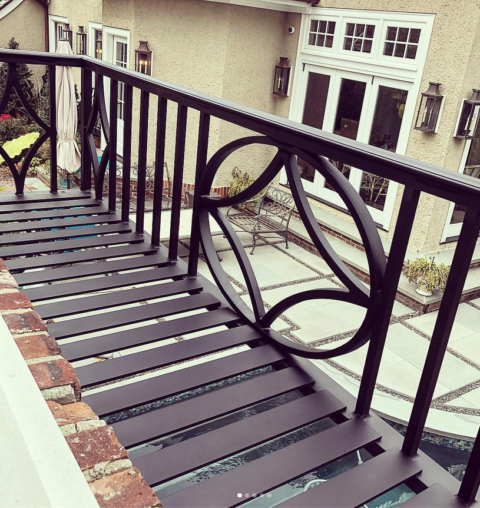 Exterior Faux Balcony Railing 20 | Newman Iron Works