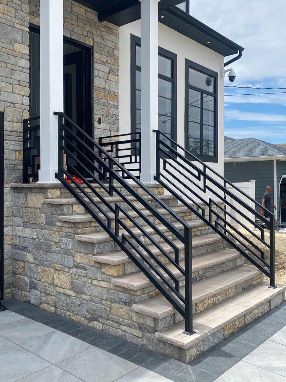 Exterior Stair Railing 3 | Newman Iron Works