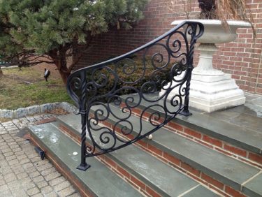 Exterior Stair Railing 7 | Newman Iron Works