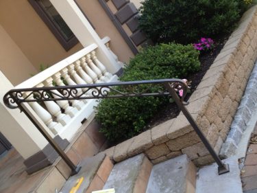 Exterior Post Mount Handrail 16 | Newman Iron Works