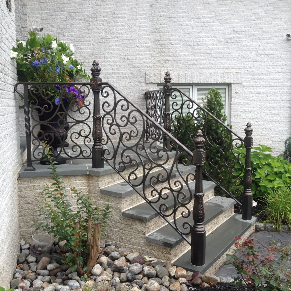 Exterior Stair Railings | Newman Iron Works