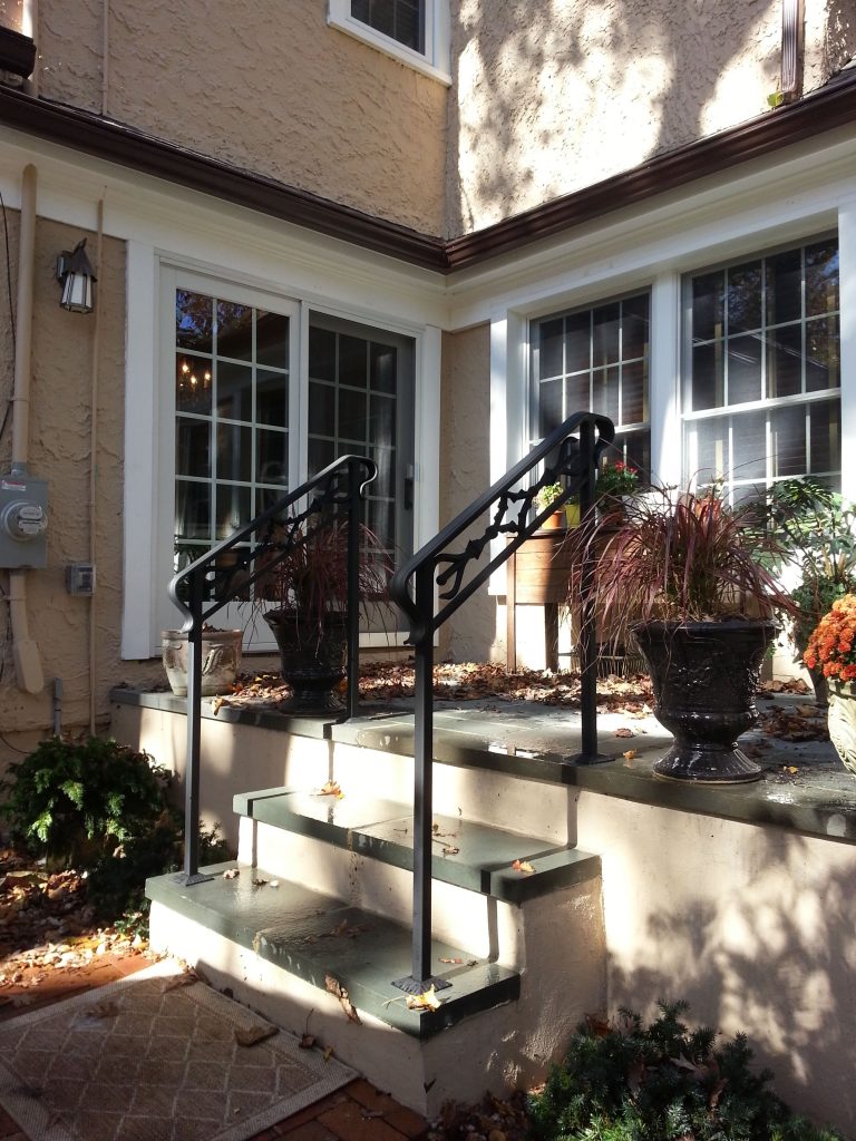 Exterior Post Mount Handrail 12 | Newman Iron Works