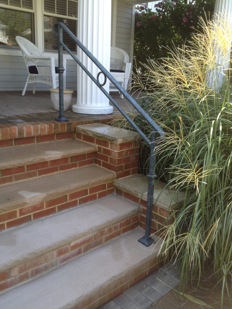 Exterior Post Mount Handrail 10 | Newman Iron Works