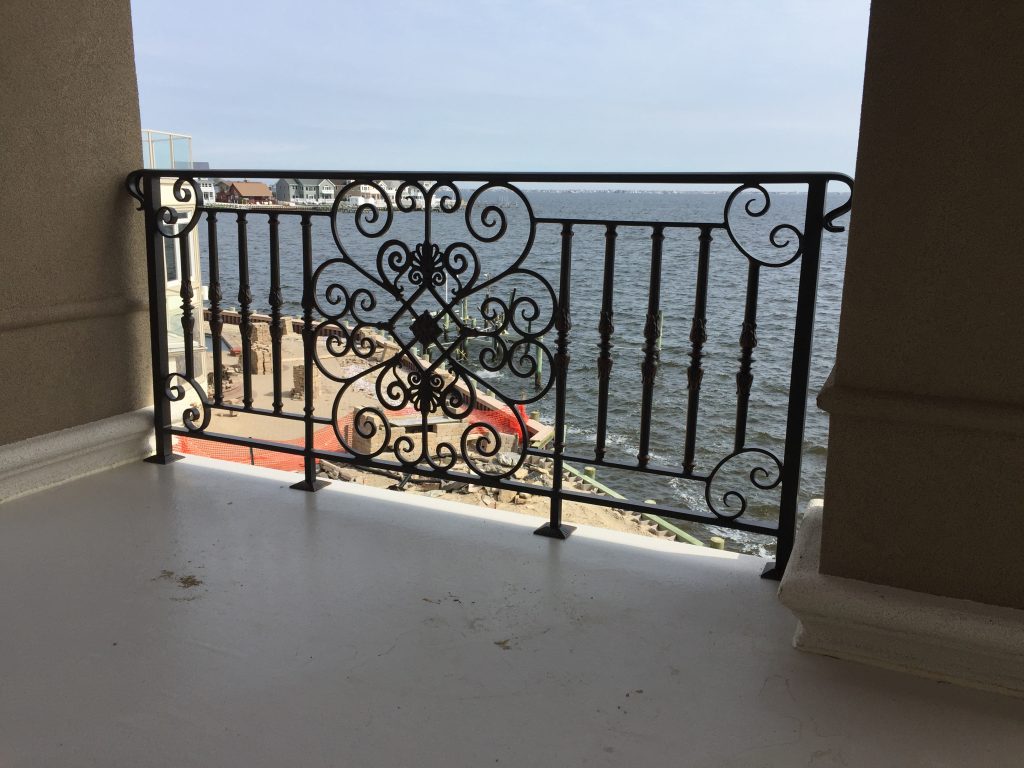 Exterior True Balcony Rail 82 | Newman Iron Works