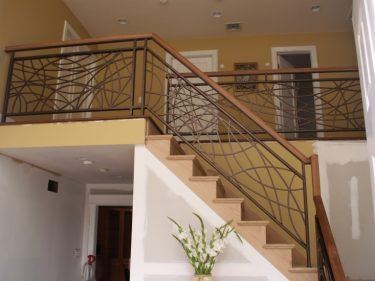 Interior Artistic Railing 20 | Newman Iron Works