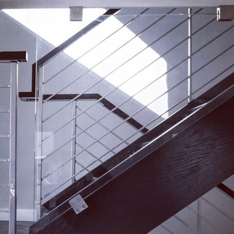 Interior Horizontal Line Railing 2 | Newman Iron Works