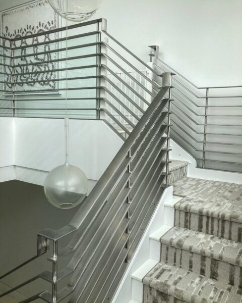 Interior Horizontal Line Railing 3 | Newman Iron Works