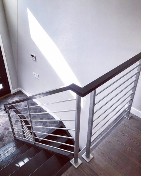 Interior Horizontal Line Railing 2 | Newman Iron Works
