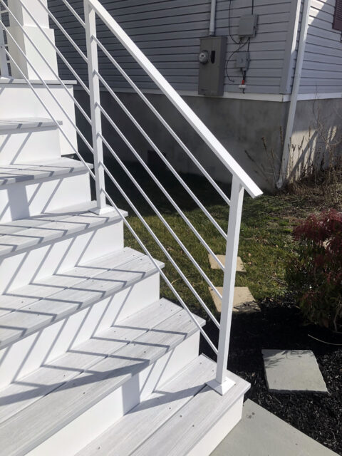 Exterior Horizontal line Railing 3 | Newman Iron Works