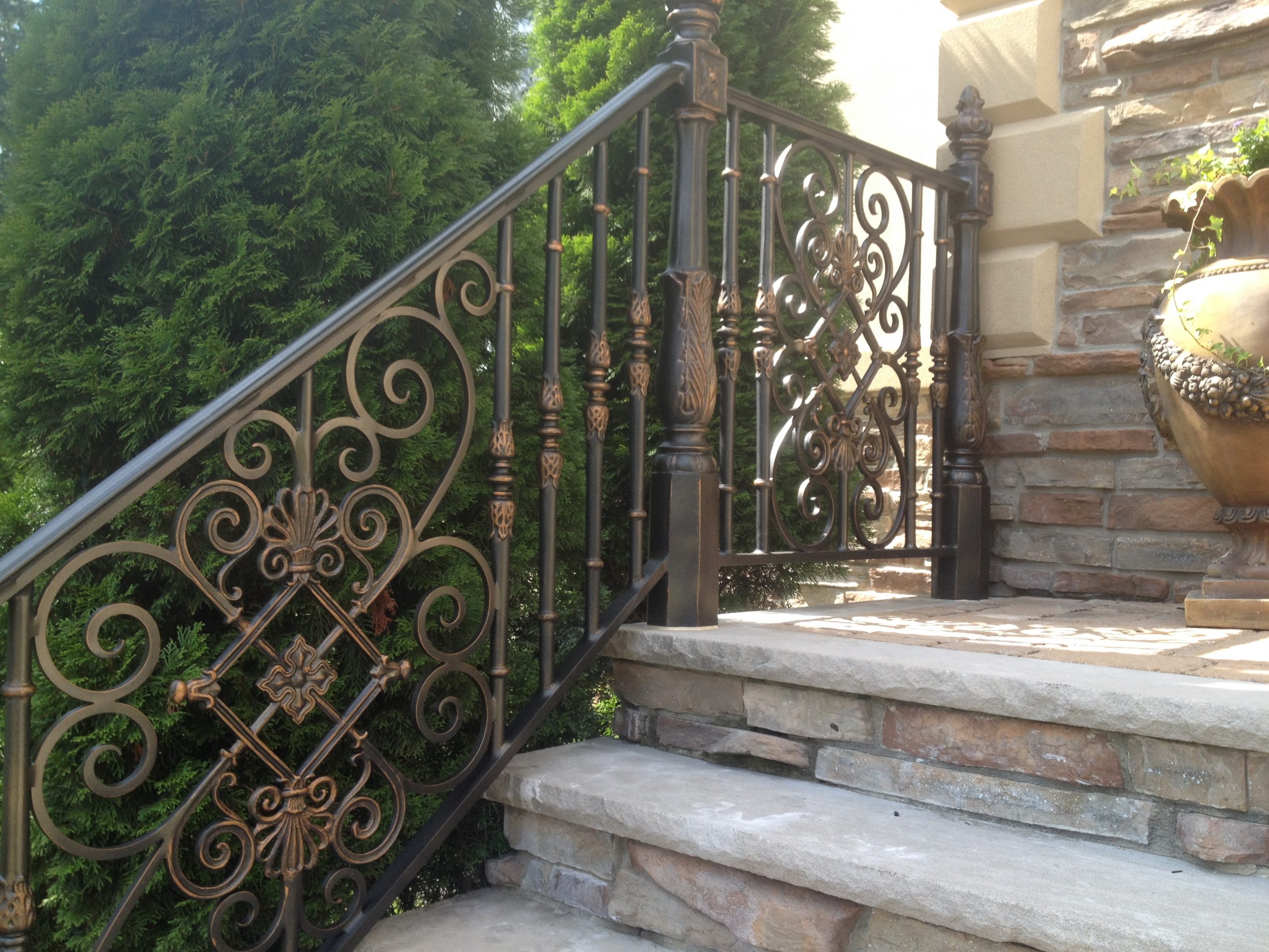 Historic Decorative Exterior Metal Stairs Exterior Metal Railings
